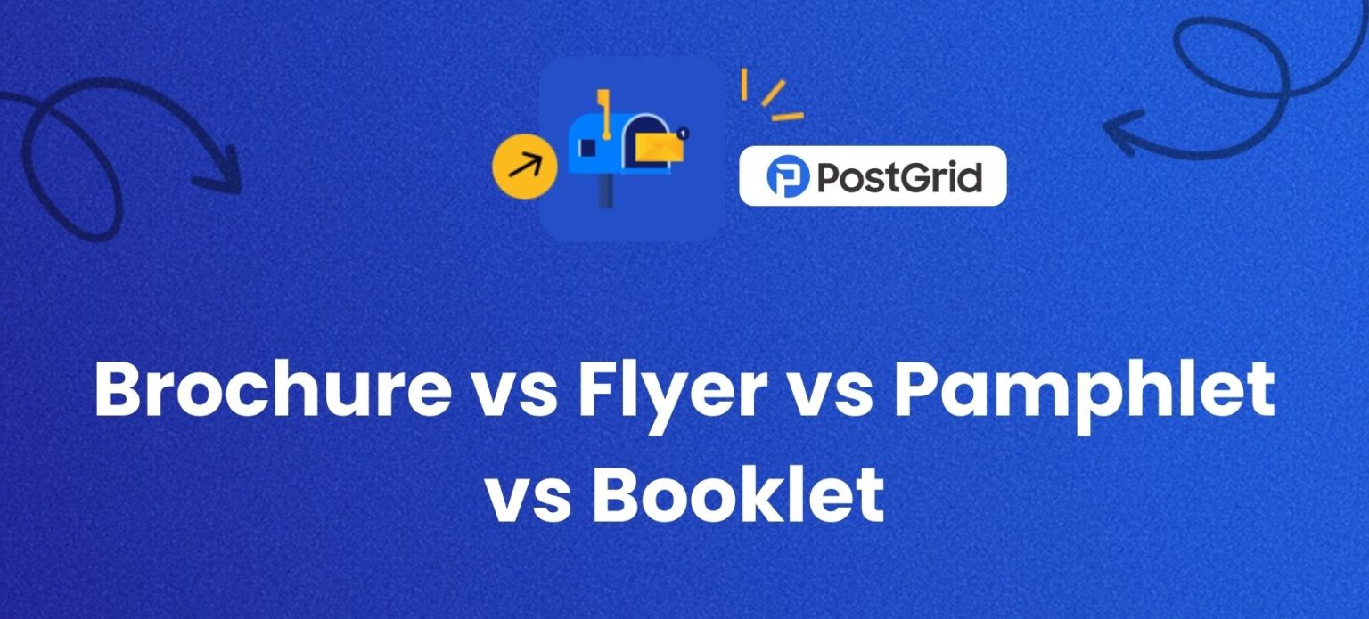 The Difference Between Brochure, Flyer, Pamphlet and Booklet - PostGrid ...