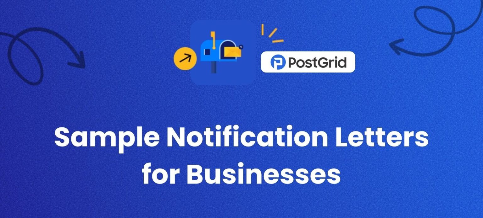 Sample Notification Letters for Businesses - PostGrid Canada